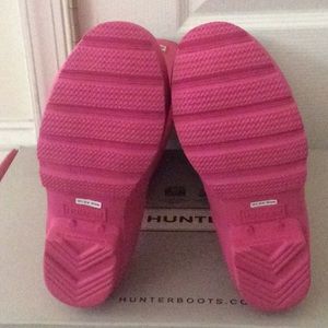 Hunter | Shoes | Hunter Pink Tall Rain Boots 2x Hunter Socks | Poshmark
